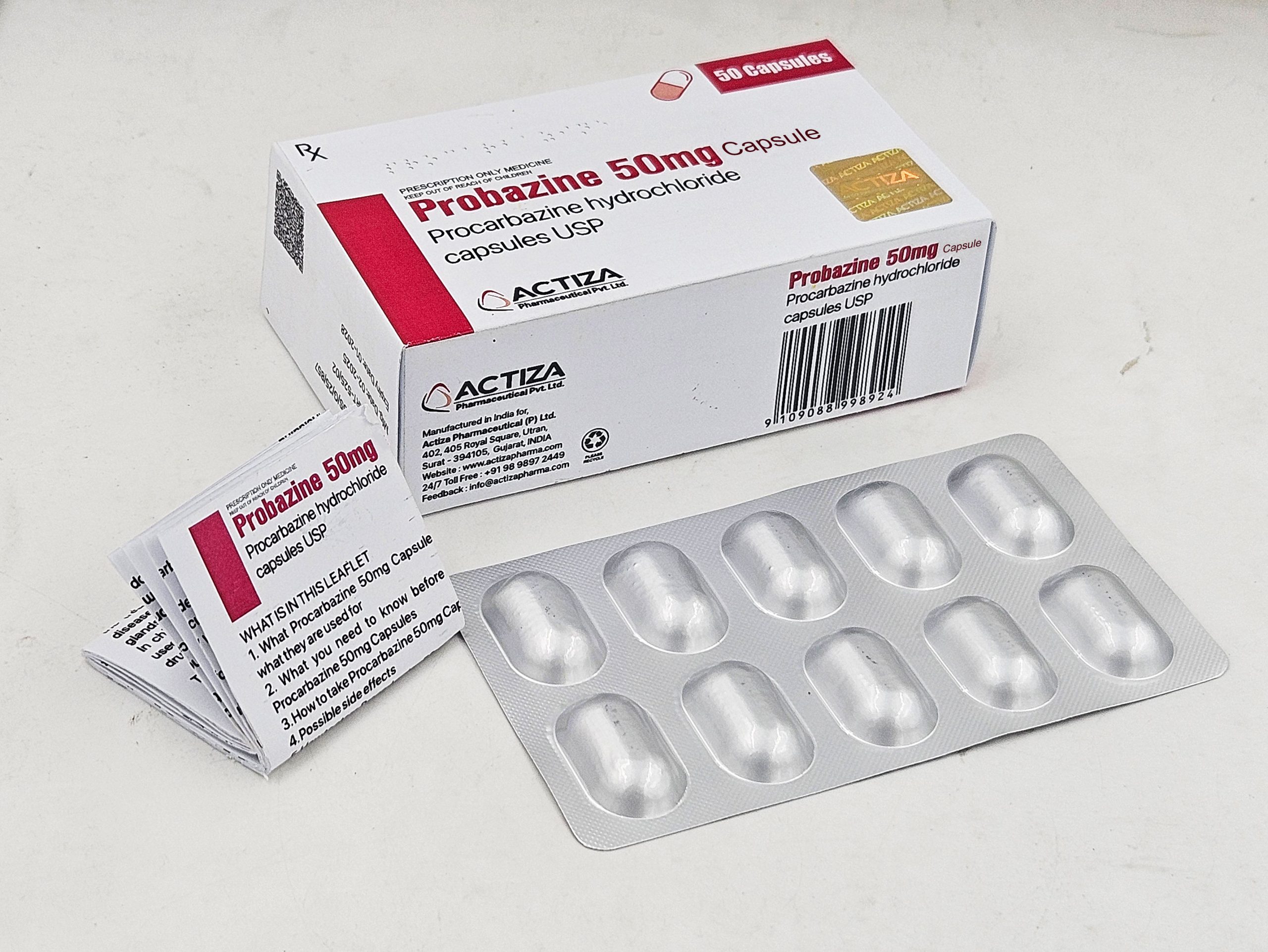 Procarbazine Hydrochloride Capsules - Actiza Pharmaceutical PVT. LTD.