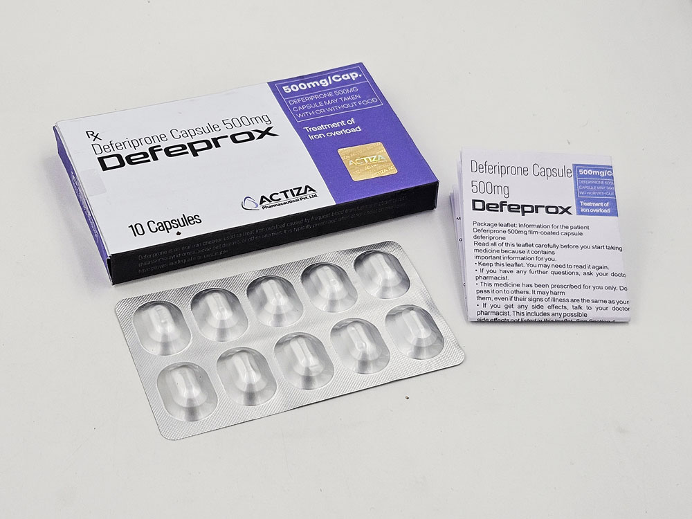 Deferiprone Capsules for Iron Chelation Therapy | Actiza